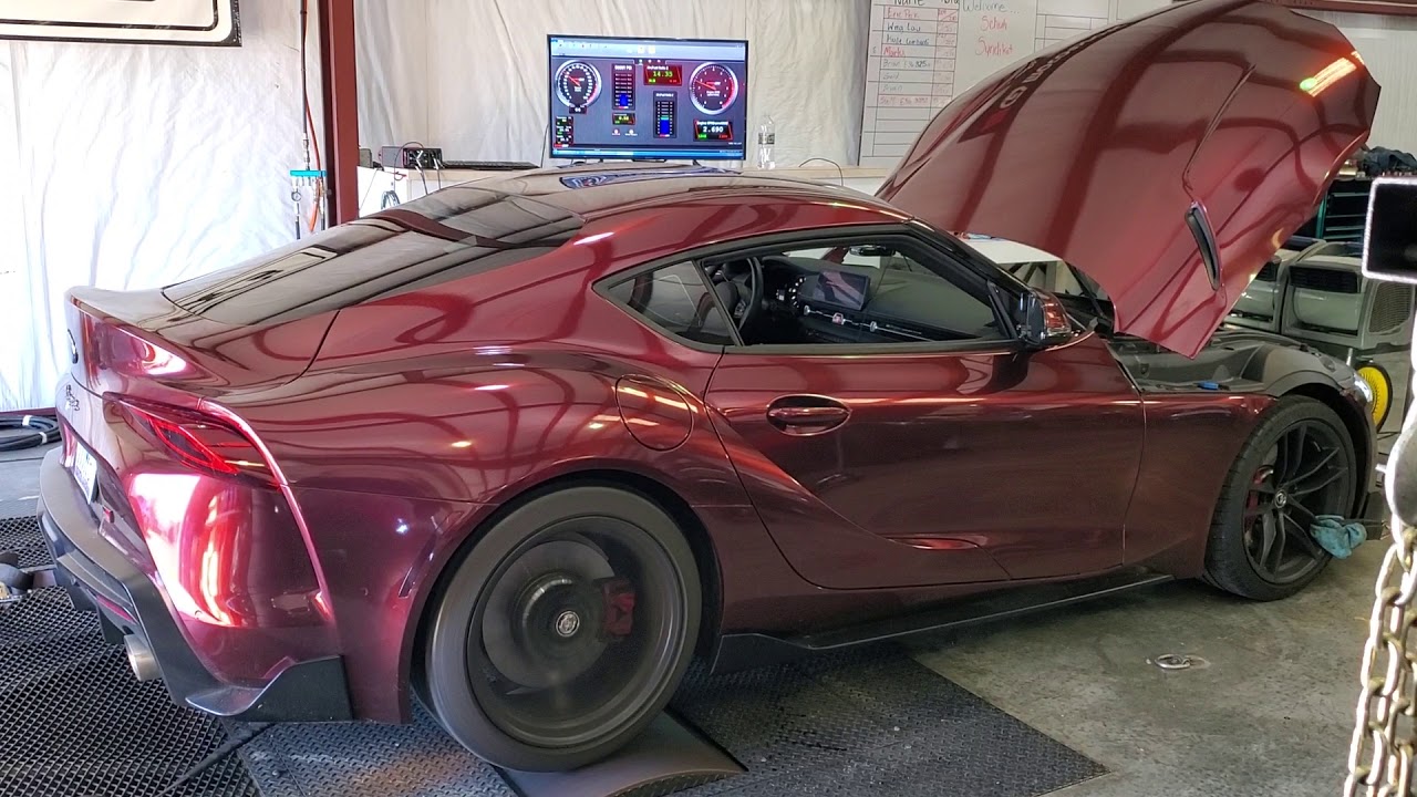 A90 Supra MHD stage 2 dyno run - YouTube