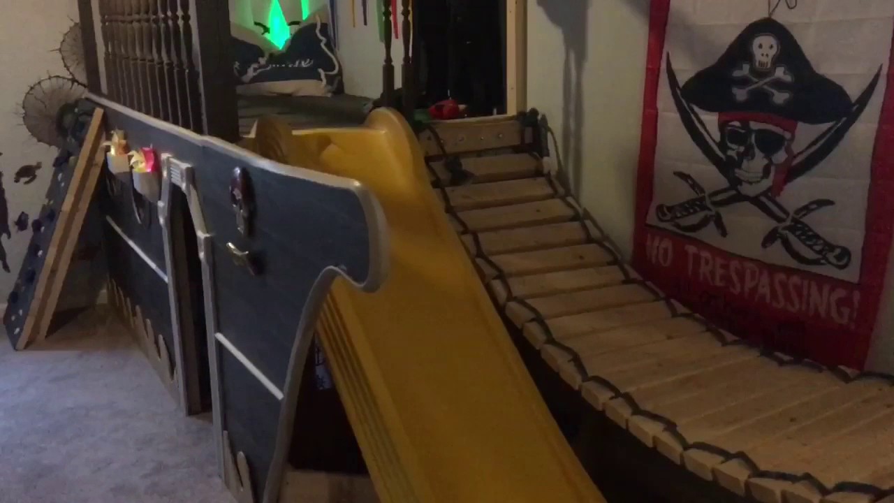 Our indoor pirate ship playhouse ️ - YouTube