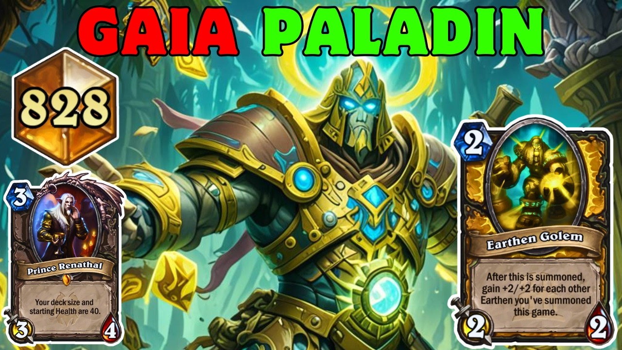 40 Cards Earthen Power Best Renathal XL Gaia Paladin Deck to Climb ...