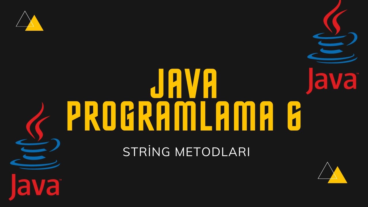 Java Programlama Dersleri 6 / Stringlerle Çalışmak - YouTube