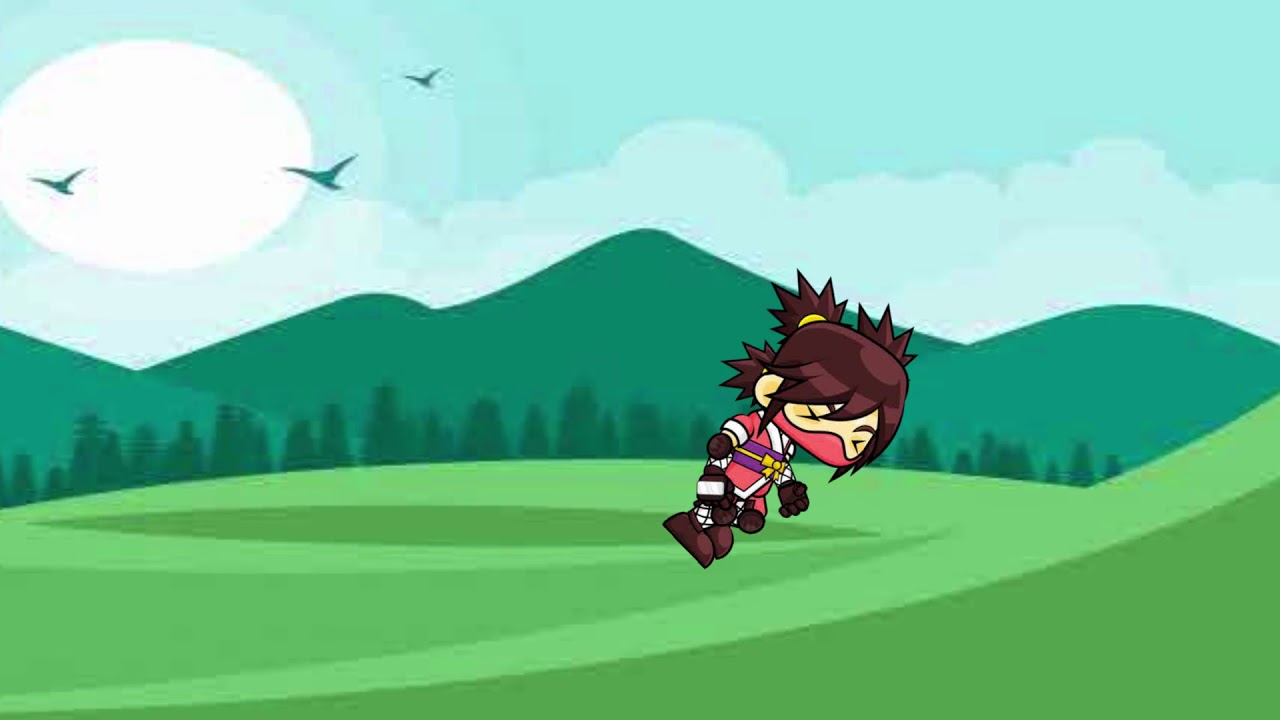 ninja girl Naruto running across the street - YouTube