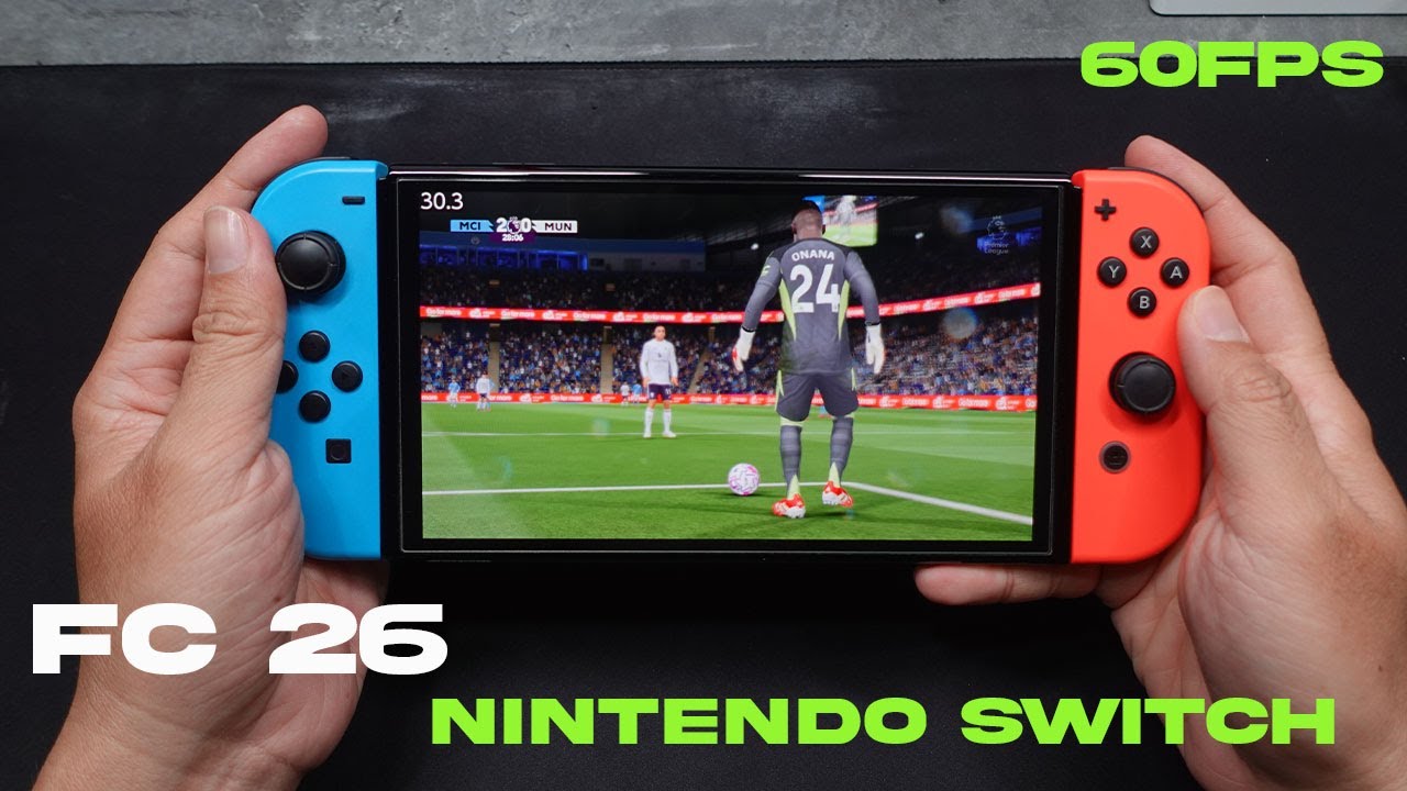 Fc 26 60fps mode on Nintendo Switch Oled - YouTube