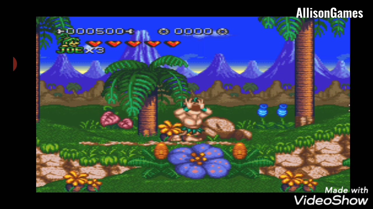Joe & Mac 3 Retro videogame - YouTube