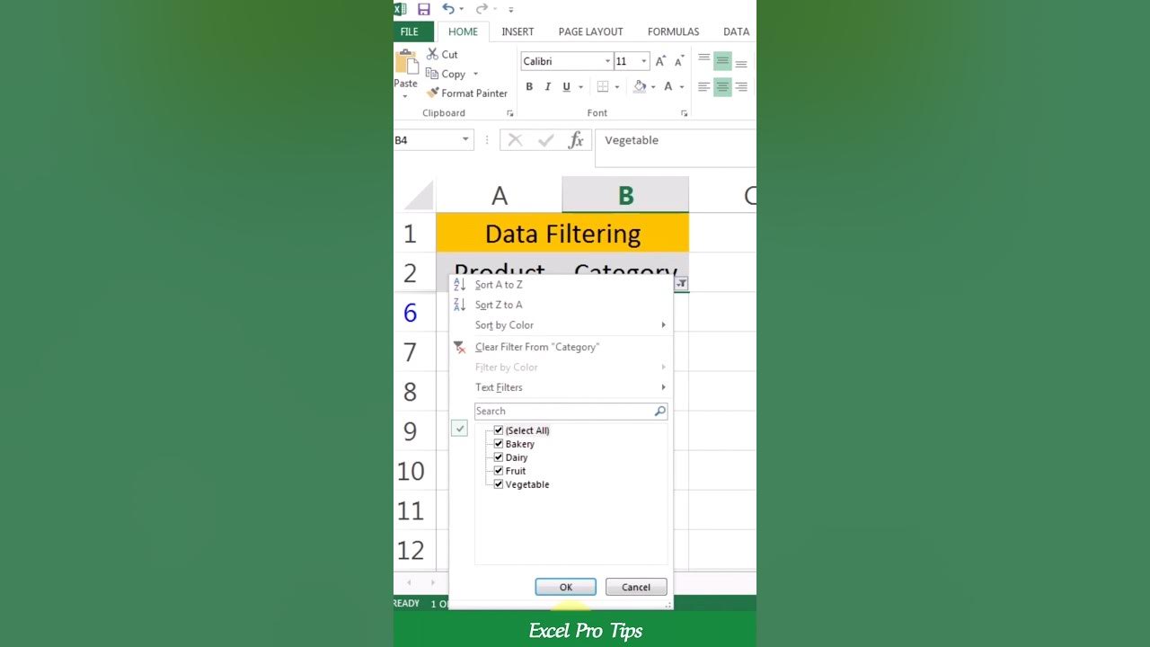 Data Filtering In Excel | Filter Shortcut Keys in Excel Tutoring Excel Tutorials Excel Pro Tips ...
