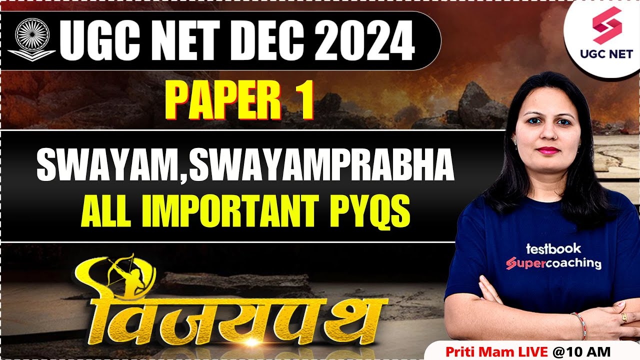 UGC NET Paper 1 Revision | Paper 1 Swayam , Swayamparbha All PYQ in One ...