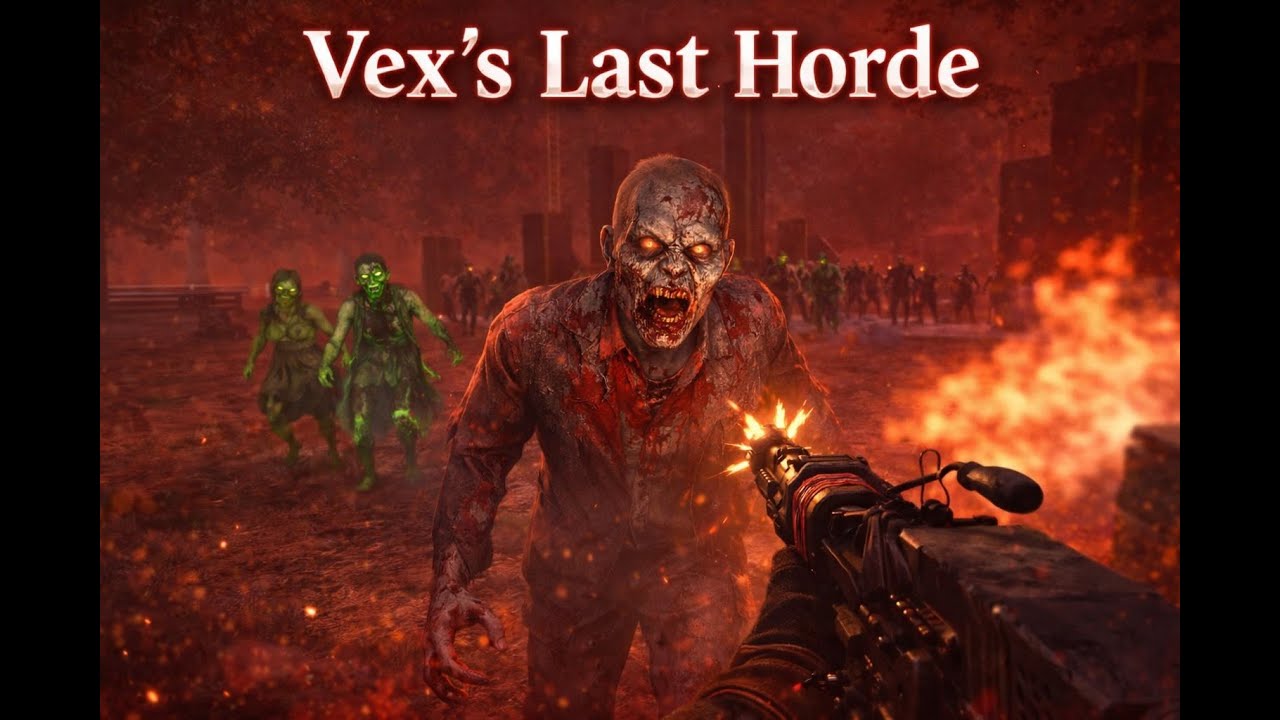 Vex's last horde: Running the zombies in circles! - YouTube