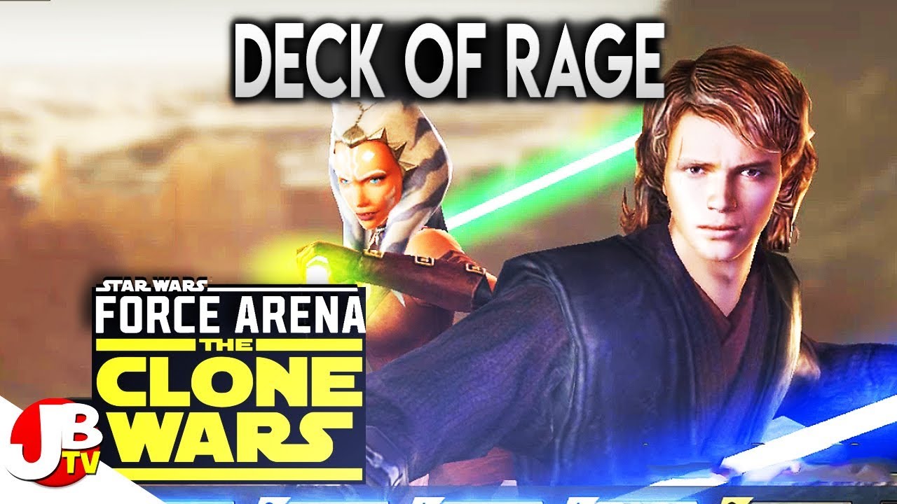 Star Wars: Force Arena - Anakin Skywalker deck of rage - YouTube