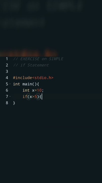 Simple if statement in C|#shorts #coding - YouTube