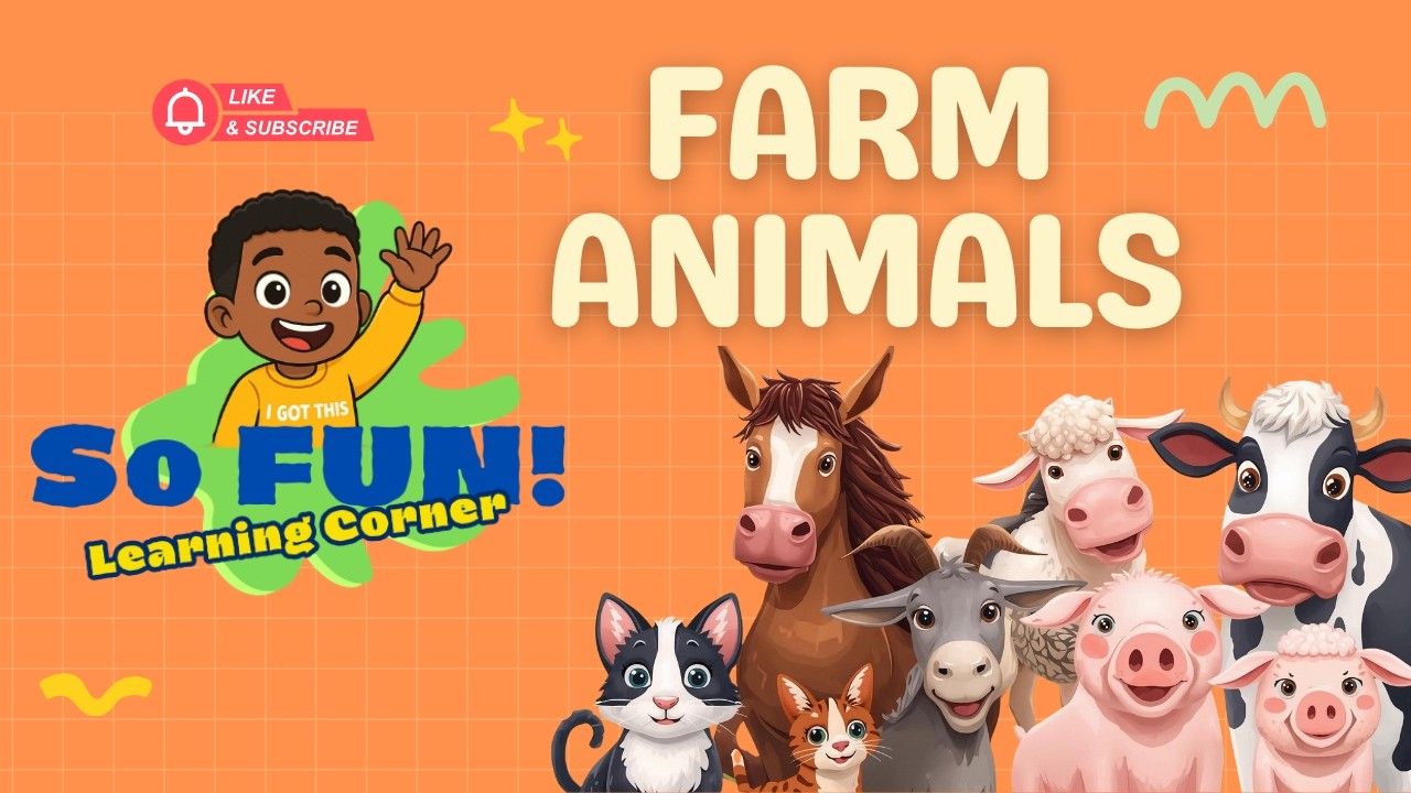 Farm Animals for Kids | Learn Farm Animals & Fun Facts | Early Learning ...