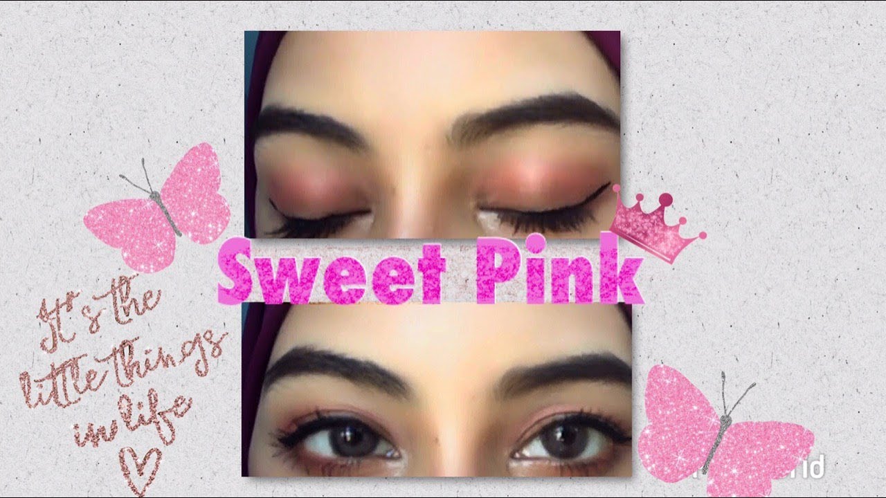 Sweet pink || Tutorial makeup simple🌻 - YouTube
