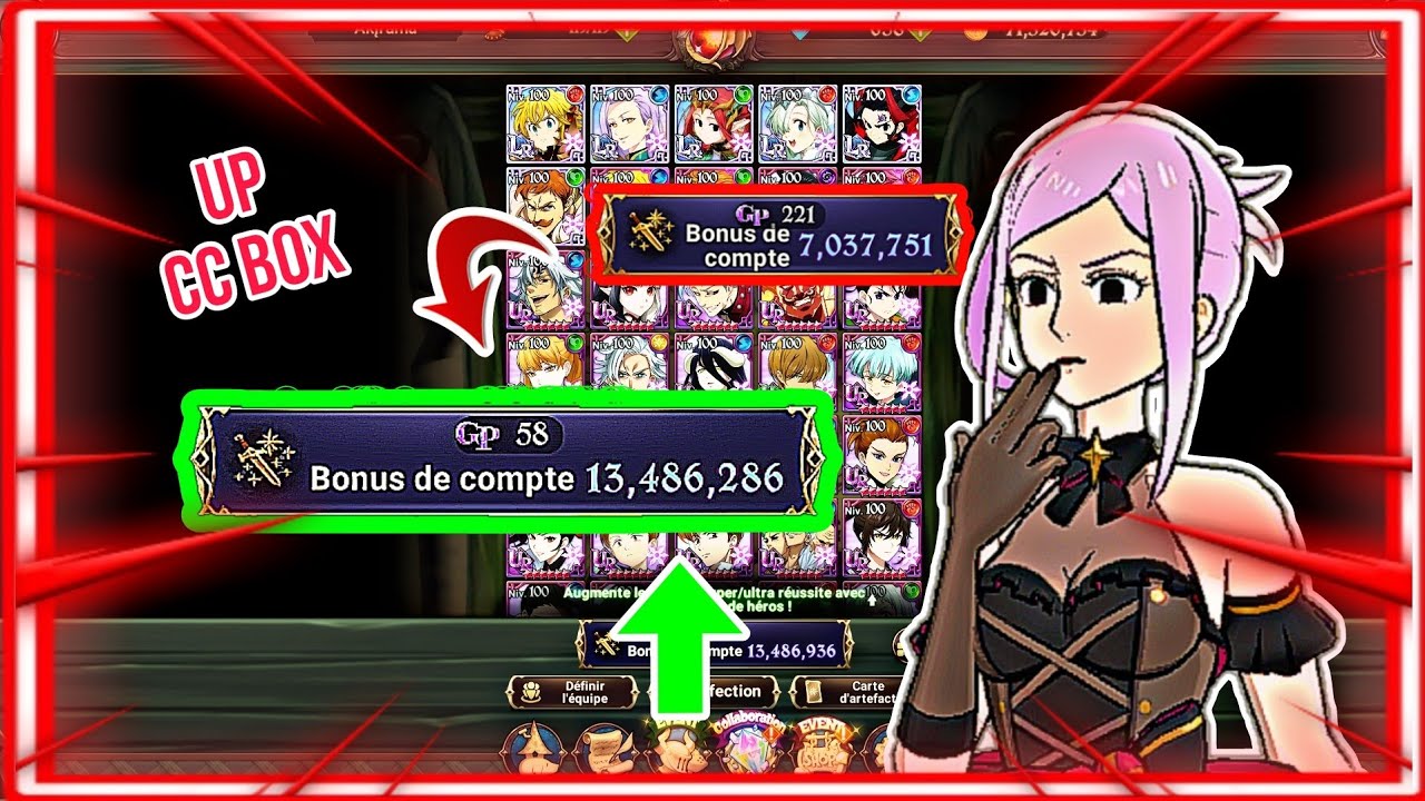 GUIDE/TUTO AUGMENTER SA CC/CP BOX FACILEMENT - 7DS GC [THE SEVEN DEADLY SINS : GRAND CROSS ...