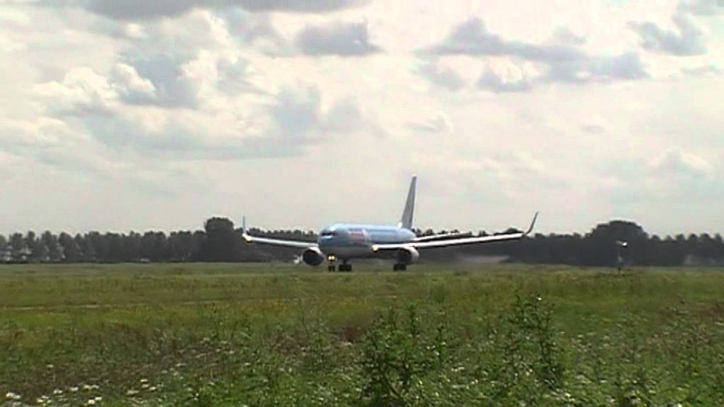 ArkeFly Boeing 767-300 Winglets Takeoff from Amsterdam [Aircraft ...