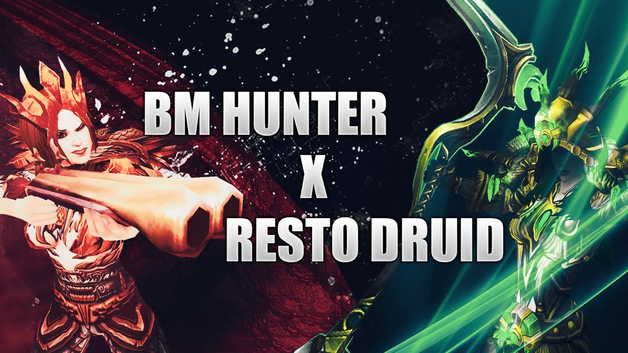 WoW Arena || Venthyr BM Hunter / Resto Druid 2s Commentary/Walkthrough ...