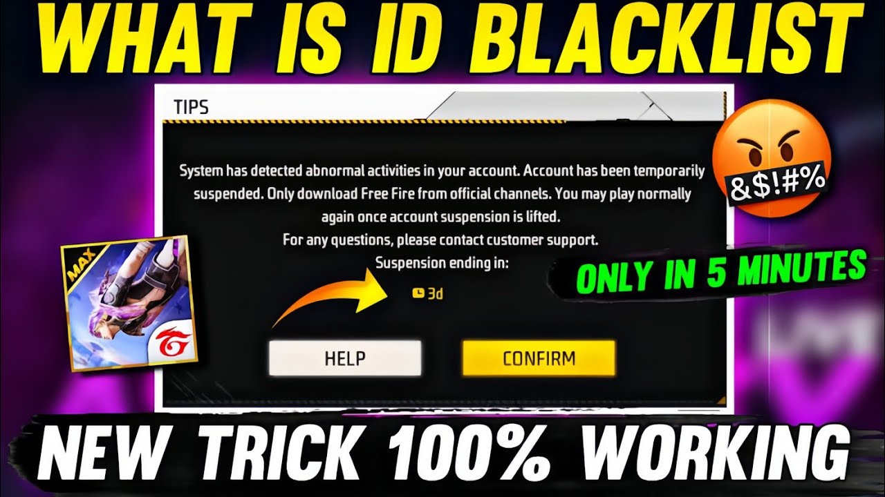 WHat Is I'd Blacklist// Blacklist I'd Problem Solve//Free Fire Today ...