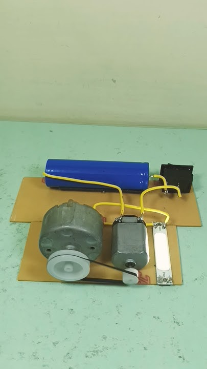 ASSEMBLE A PROTOTYPE MINI ELECTRIC GENERATOR MACHINE USING DVD DYNAMO ...