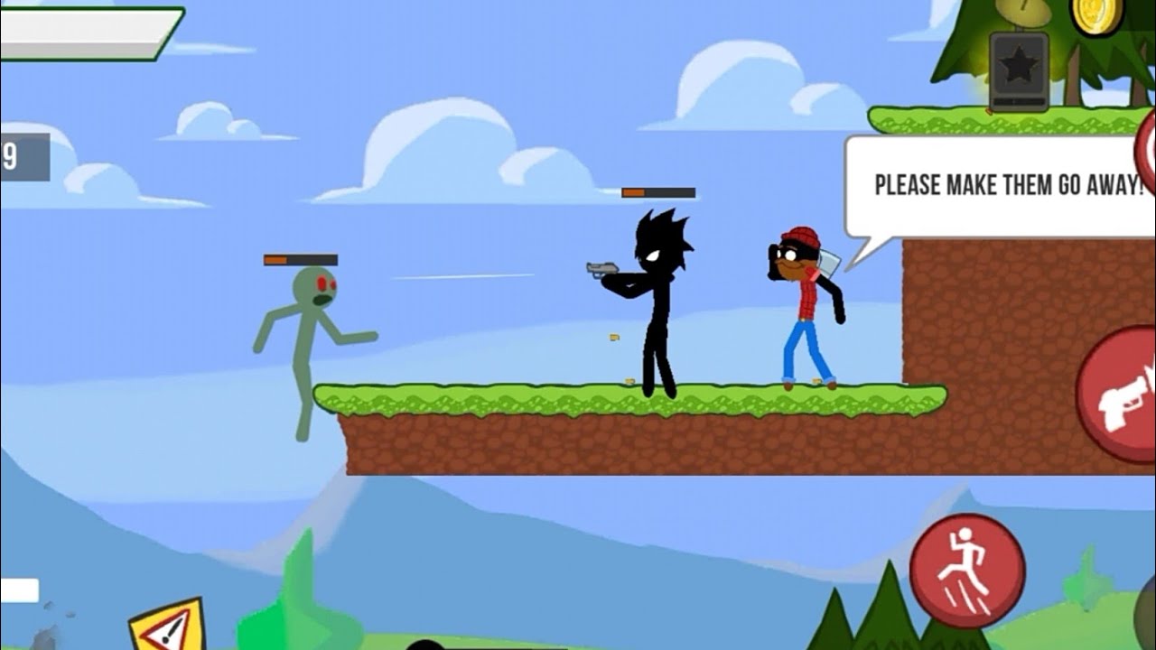 Stick Fight Mobile Game || Minecraft || Dark riddle || Games - YouTube