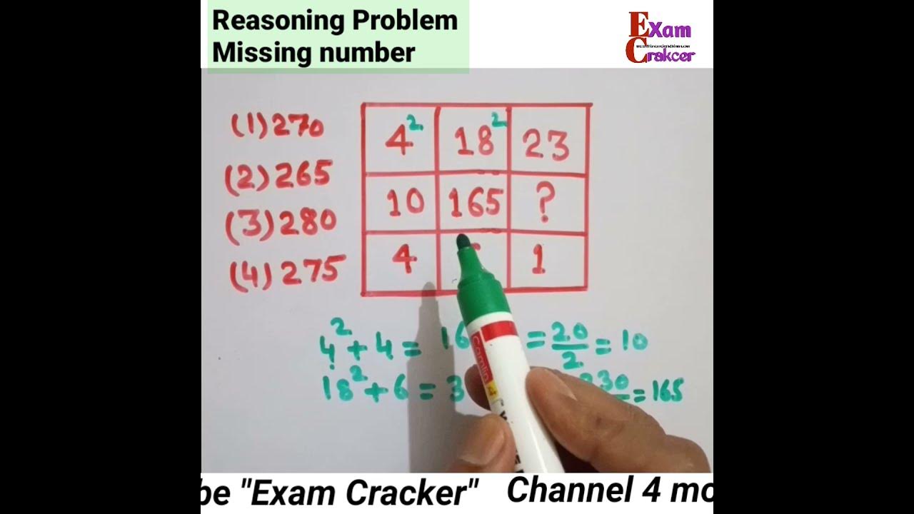 How To Solve Missing Number Problems ,Box Problems, Reasoning Tricks, Ssc Cgl, Mts, Rrb Ntpc # ...