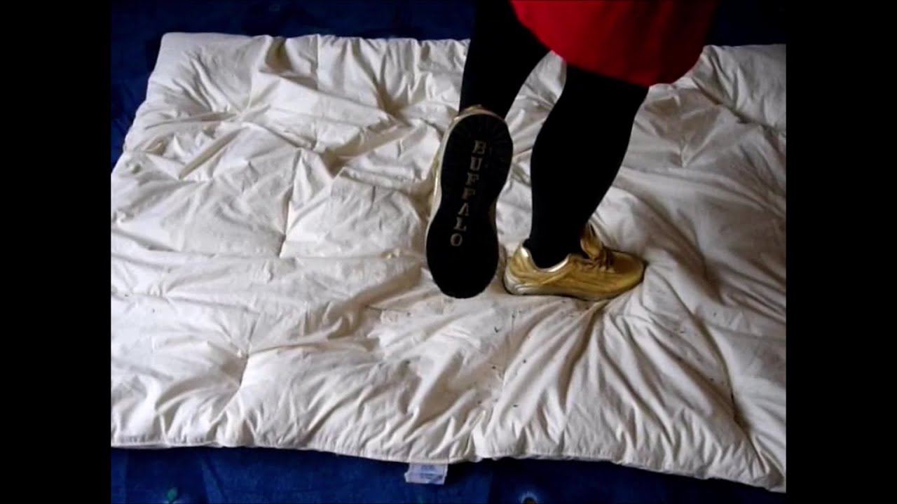 Jana Tramples On Duvet With Different Low Sneakers Trailer Youtube