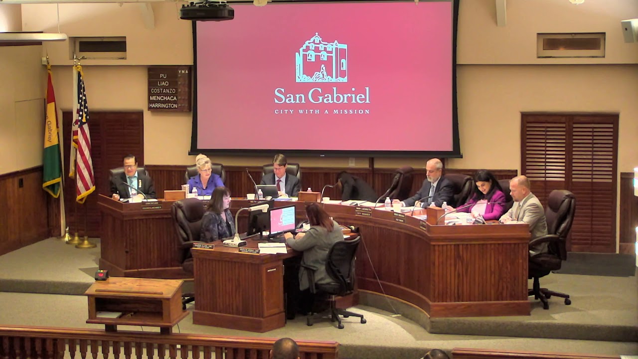 City Council - November 5, 2019 Meeting - City of San Gabriel - YouTube