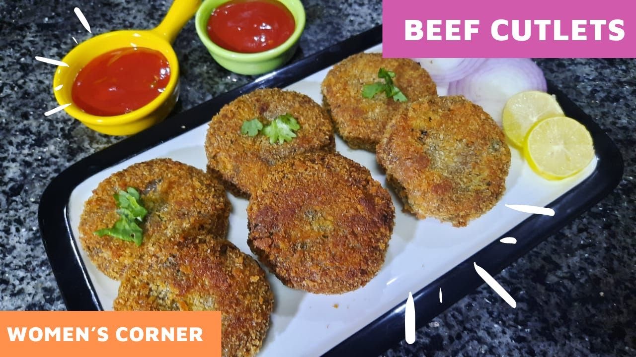 Beef Cutlets Recipe | How To Make Beef Cutlets At Home | Women's Corner ...