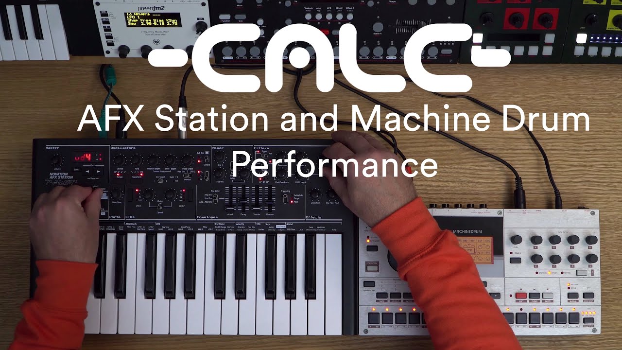 AFX4 -CALC- Novation AFX Station (Bass Station 2) Performance with ...