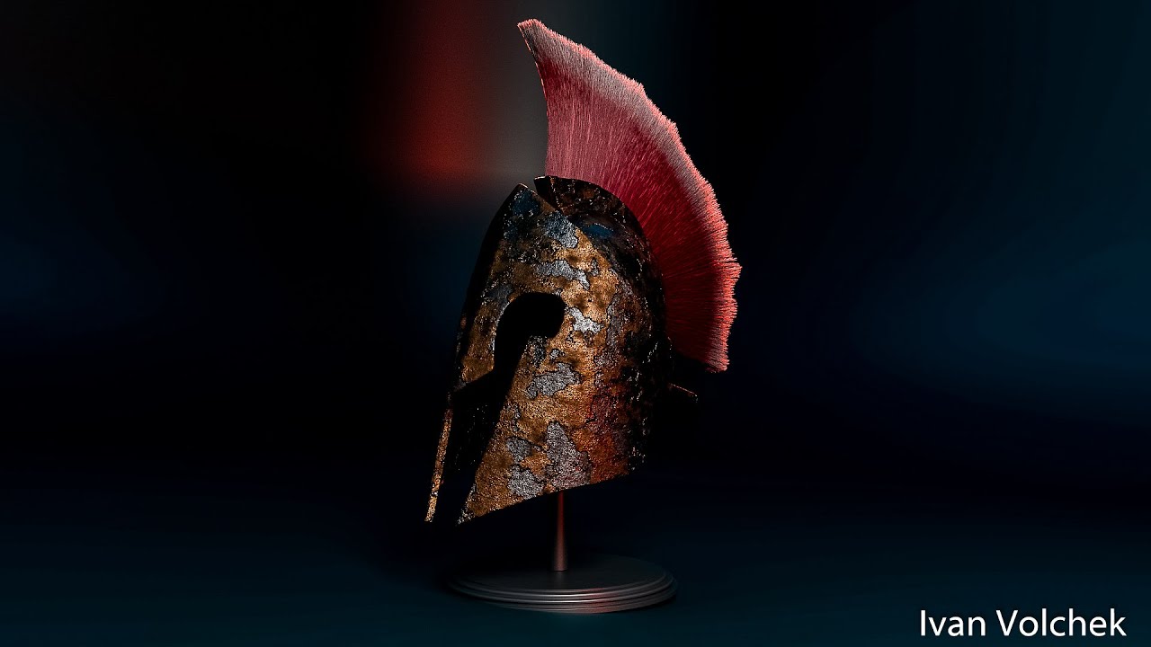 Creating a Spartan Helmet in Maya - YouTube
