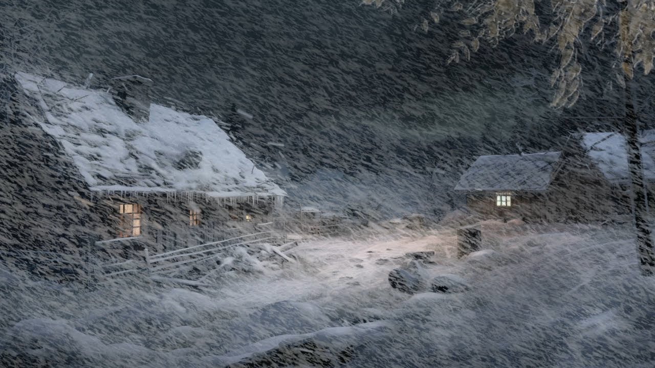 Shivering Breeze Roars & Perishing Wind Gusts | Heavy Winter Storm ...