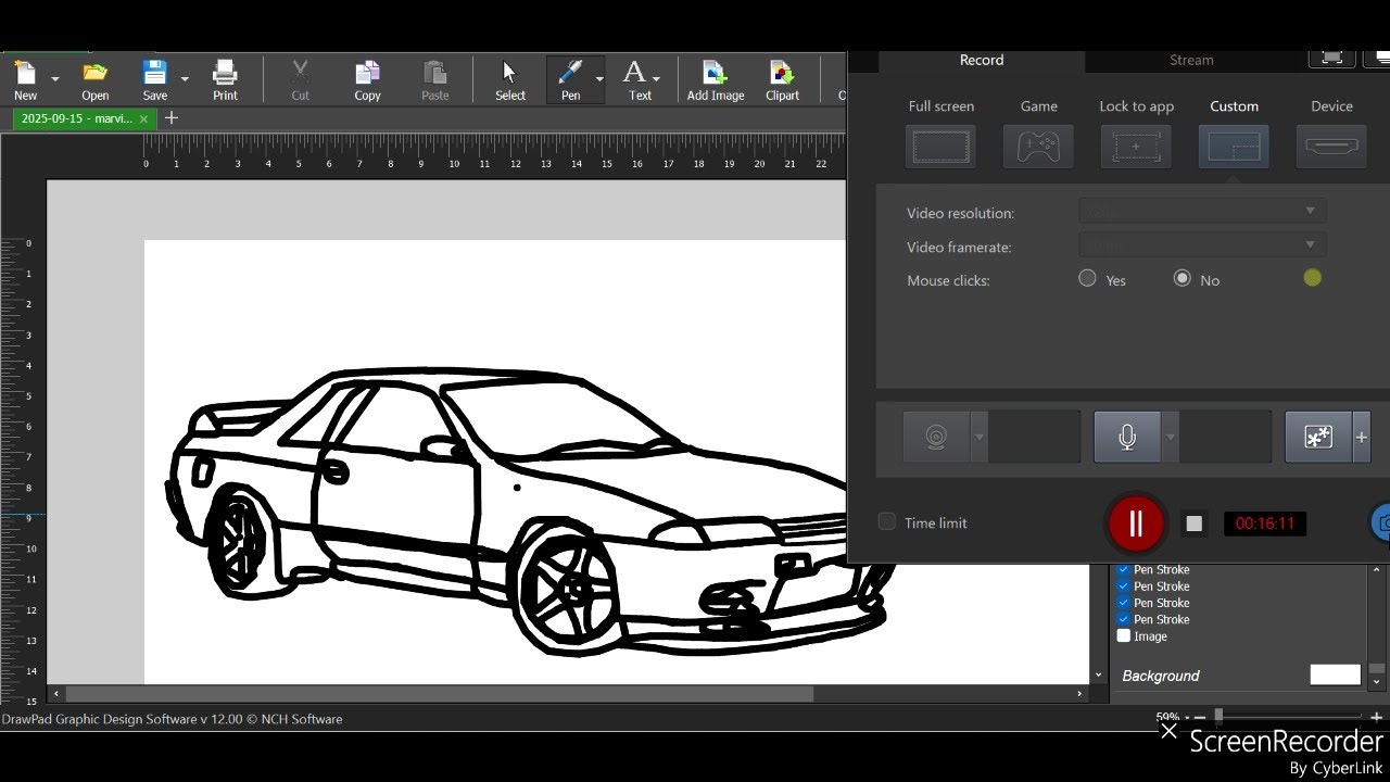 How to draw a 1990 Nissan Skyline R32 GT-R - YouTube