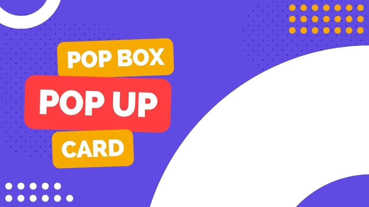 Pop Up Card - Pop Blocks Pop UP Card - Cricut - DIY - YouTube