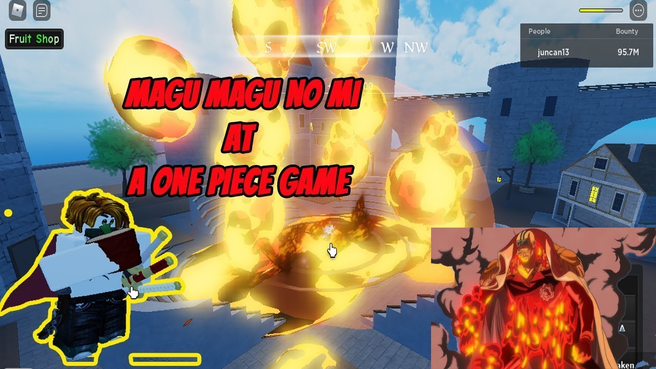 Magma Devil Fruit | A ONE PIECE GAME ROBLOX - YouTube