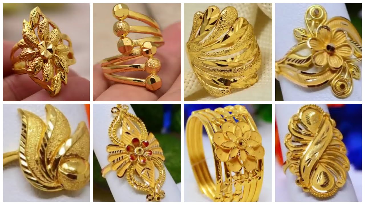 latest gold ring design 2024 || gold anguthi ki design || Gold Ring ...
