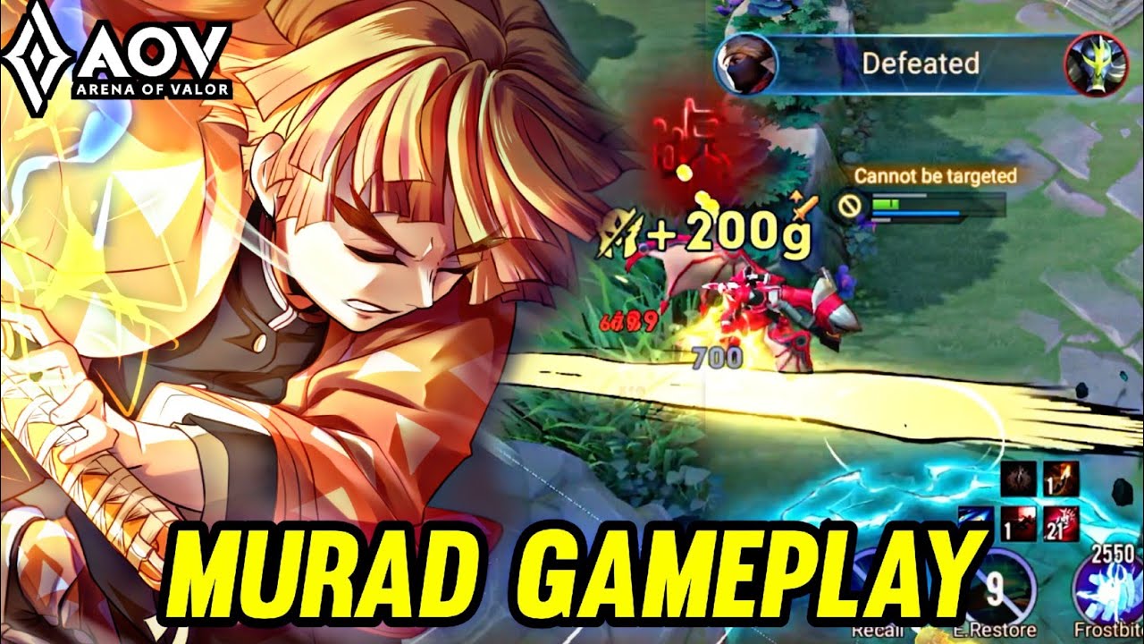 AOV : MURAD/ZENITSU GAMEPLAY | IN JUNGLE - ARENA OF VALOR LIÊNQUÂNMOBILE ROV - YouTube