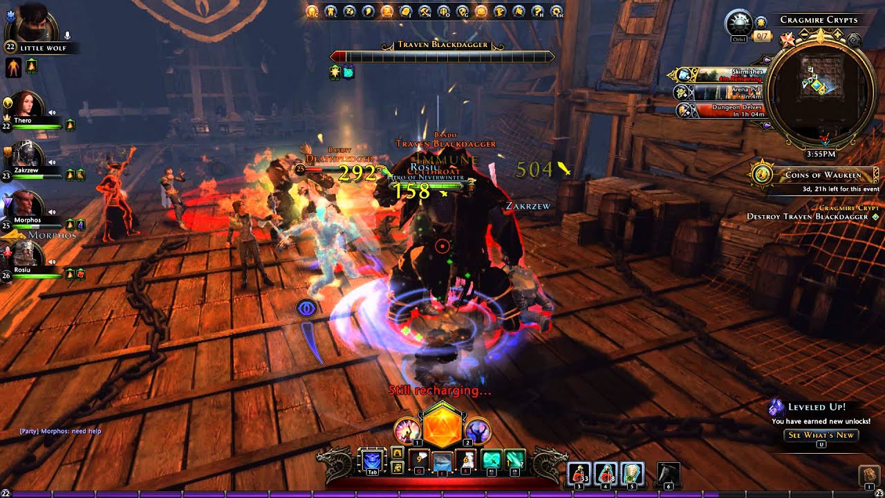 Dungeons & Dragons: Neverwinter craigmire cryptes last boss lots of aoe ...