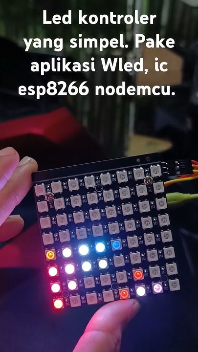 Variasi Led Ws2812 matrix 8x8, tanpa arduino ide. Nodemcu esp8266 Wled - YouTube