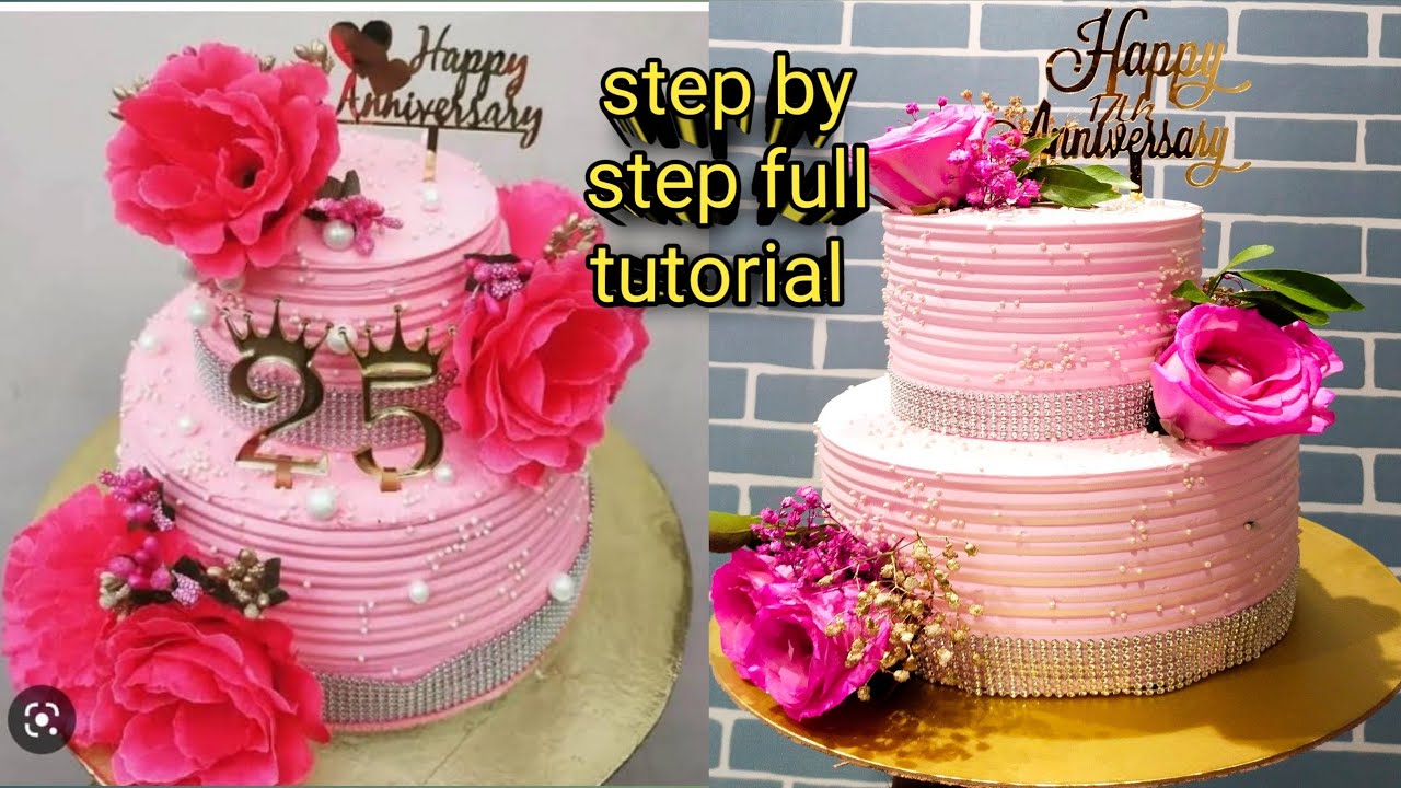Anniversary Cake | Wedding Anniversary Cake Decorating ideas | Pardeep ...