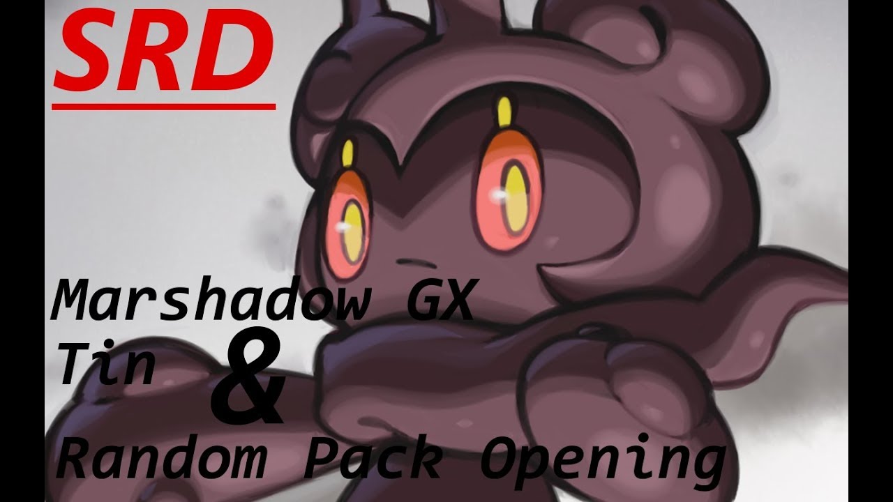 SRD - Pokemon TCG Marshadow GX Tin Opening!! (BONUS: RANDOM PACK ...