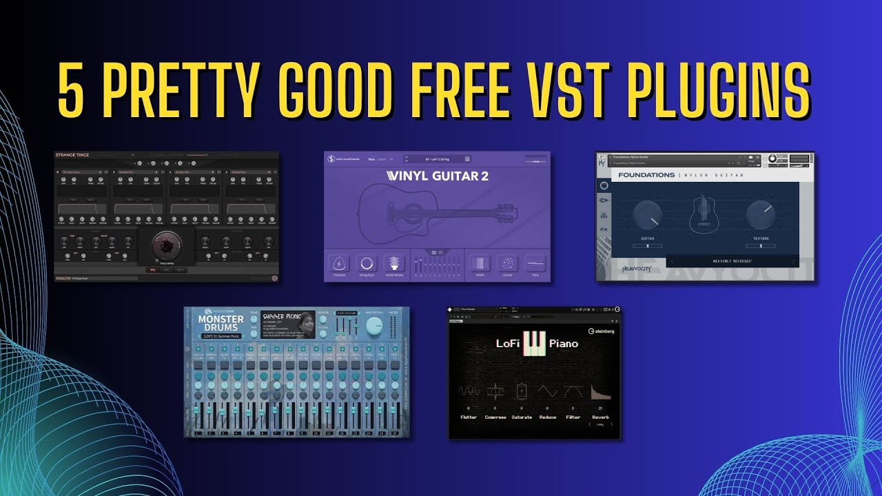5 PRETTY Good FREE VST Plugins for Use in a Song - Sound Demo - YouTube