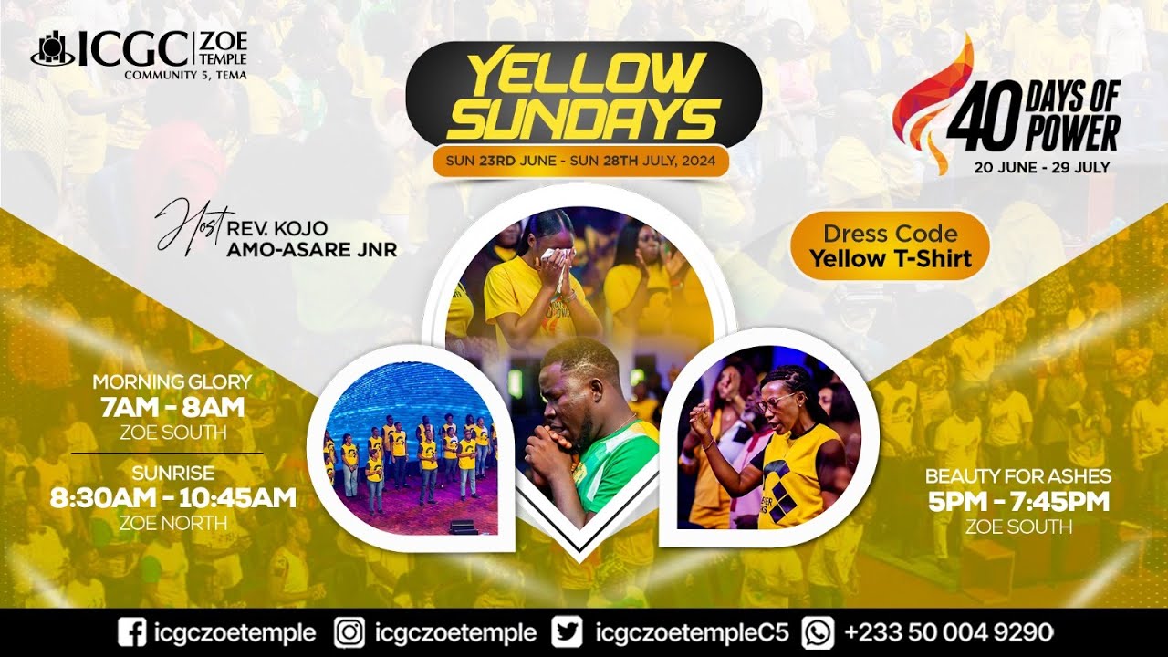 YELLOW SUNDAY SERVICE WITH REV. KOJO AMO-ASARE - YouTube