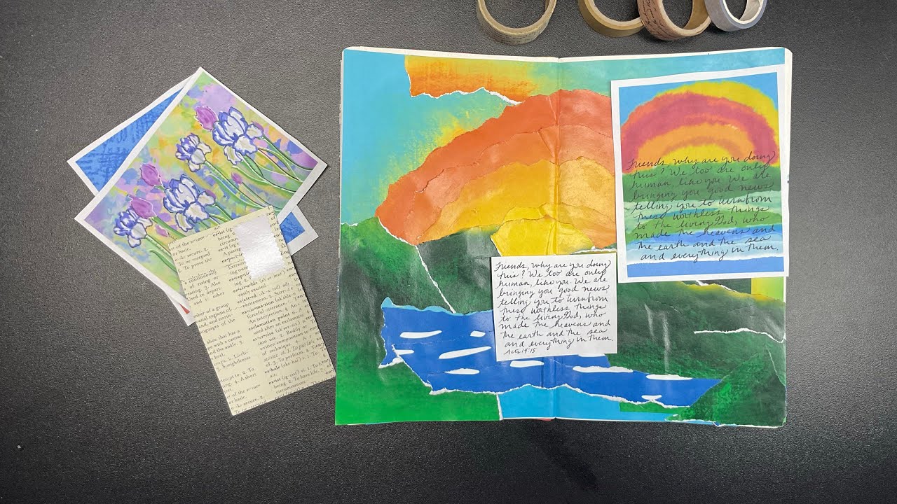 Sunset and River Journal Collage Acts 14 v15 - YouTube