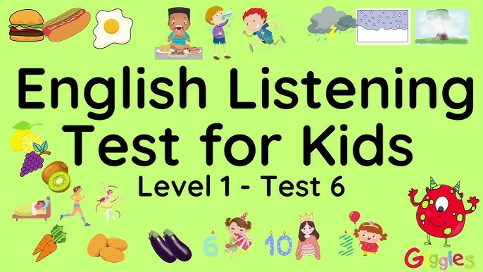 Esl Test For Kindergarten