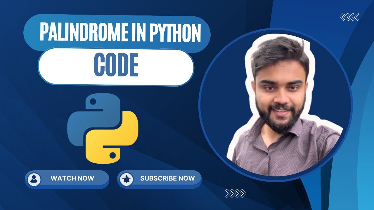 Palindrome Number In Python YouTube Palindrome Number In Python YouTube