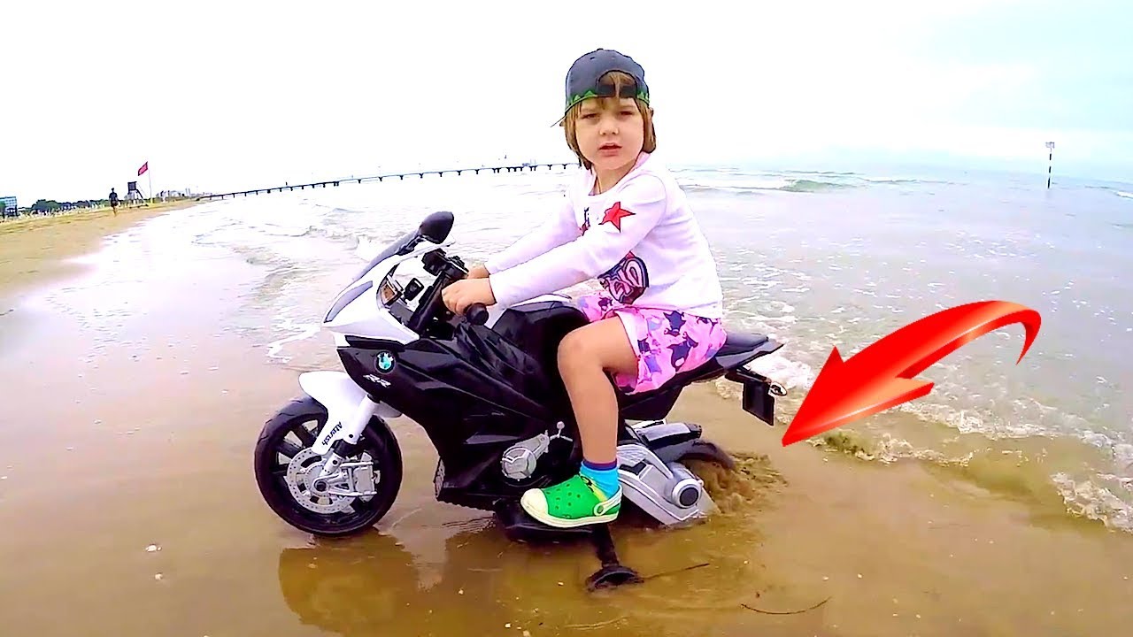 Tim's bike BMW RR stuck in the sand | Ride on Electric Mini Motorbike ...
