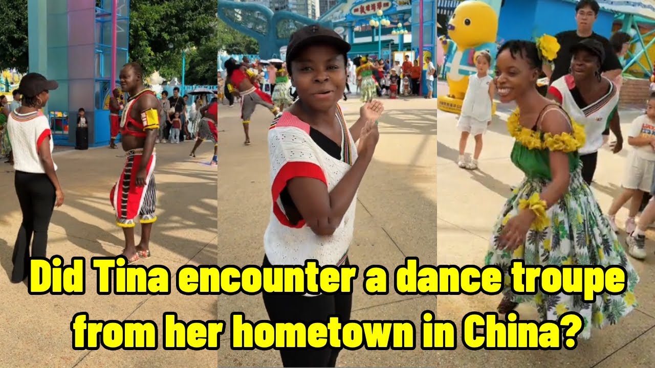 Did Tina encounter a dance troupe from her hometown in China? - YouTube