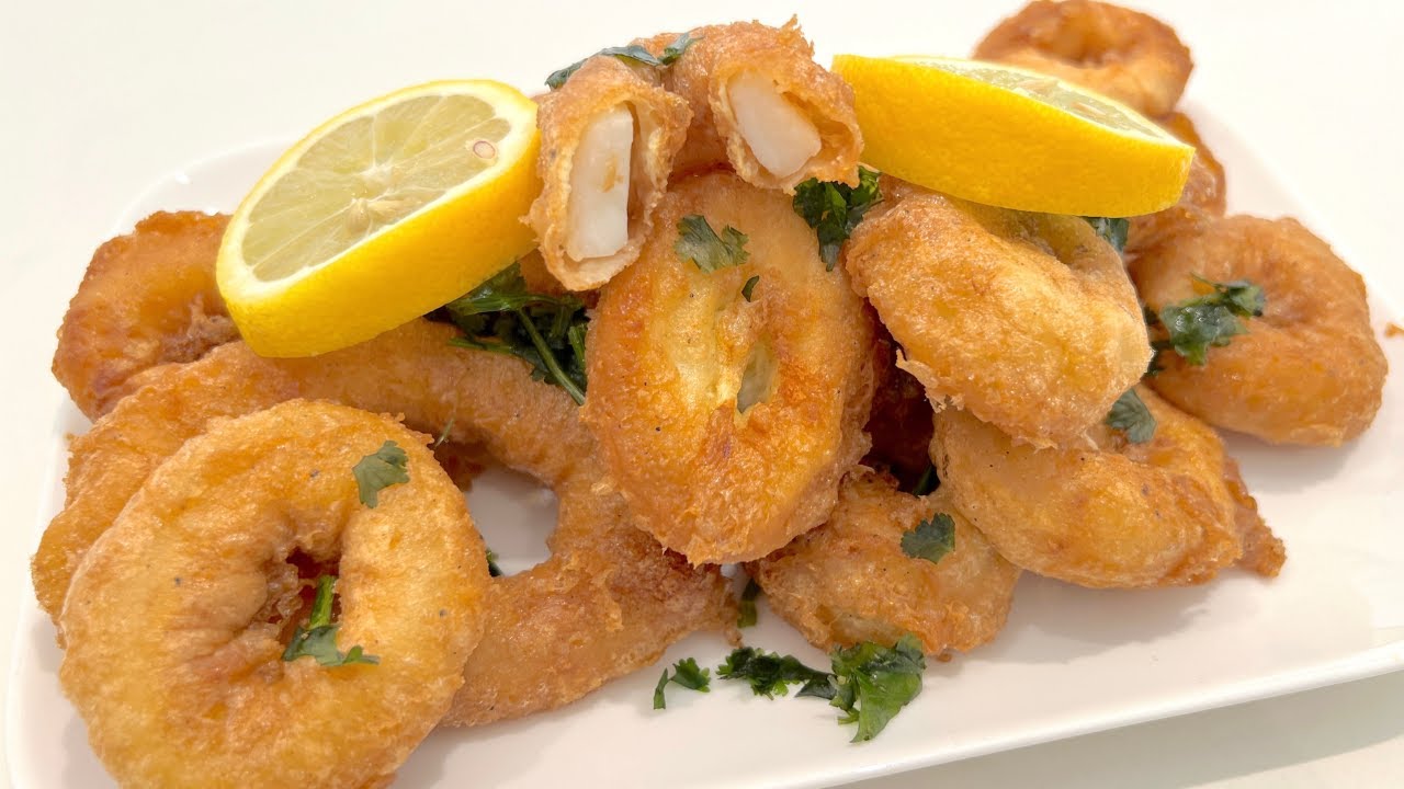 DELICIEUSE RECETTE DE CALAMARS FRITS HYPER CROUSTILLANTS - YouTube