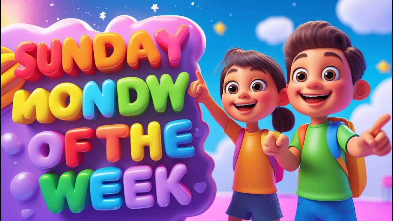 Sunday Monday Tuesday Poem Song | Nursery Rhymes & Baby Songs By ...