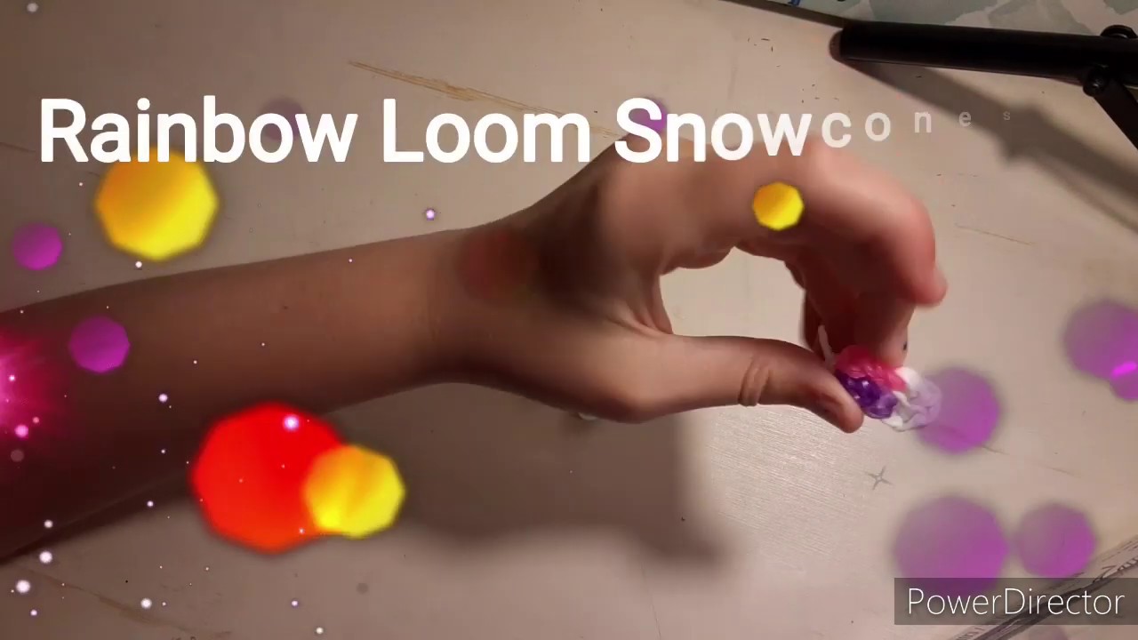 Rainbow Loom Snow Cones Loomless Charms - YouTube
