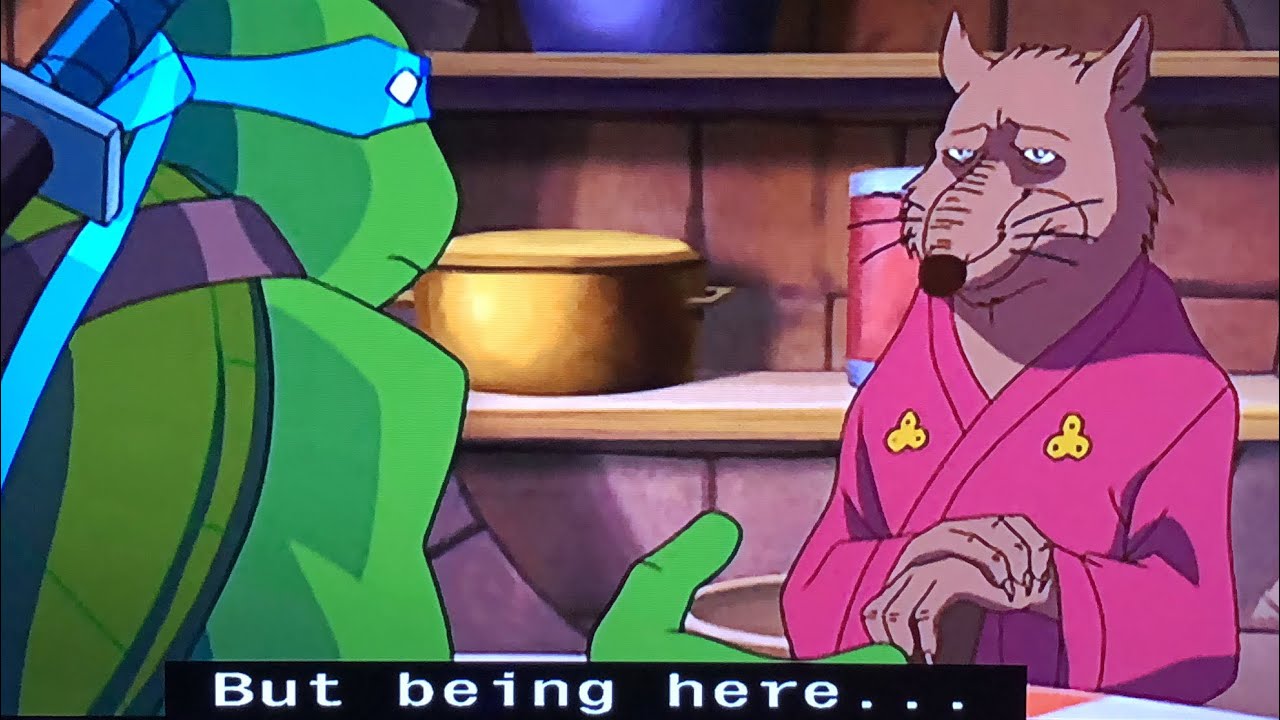 Long time no see Master Splinter 1987 ! TMNT Turtles Forever clip - YouTube