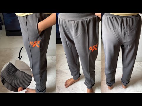 HRX by Hrithik Roshan: Women's Grey Joggers Quality Check, First Look & Size M Fit Review !