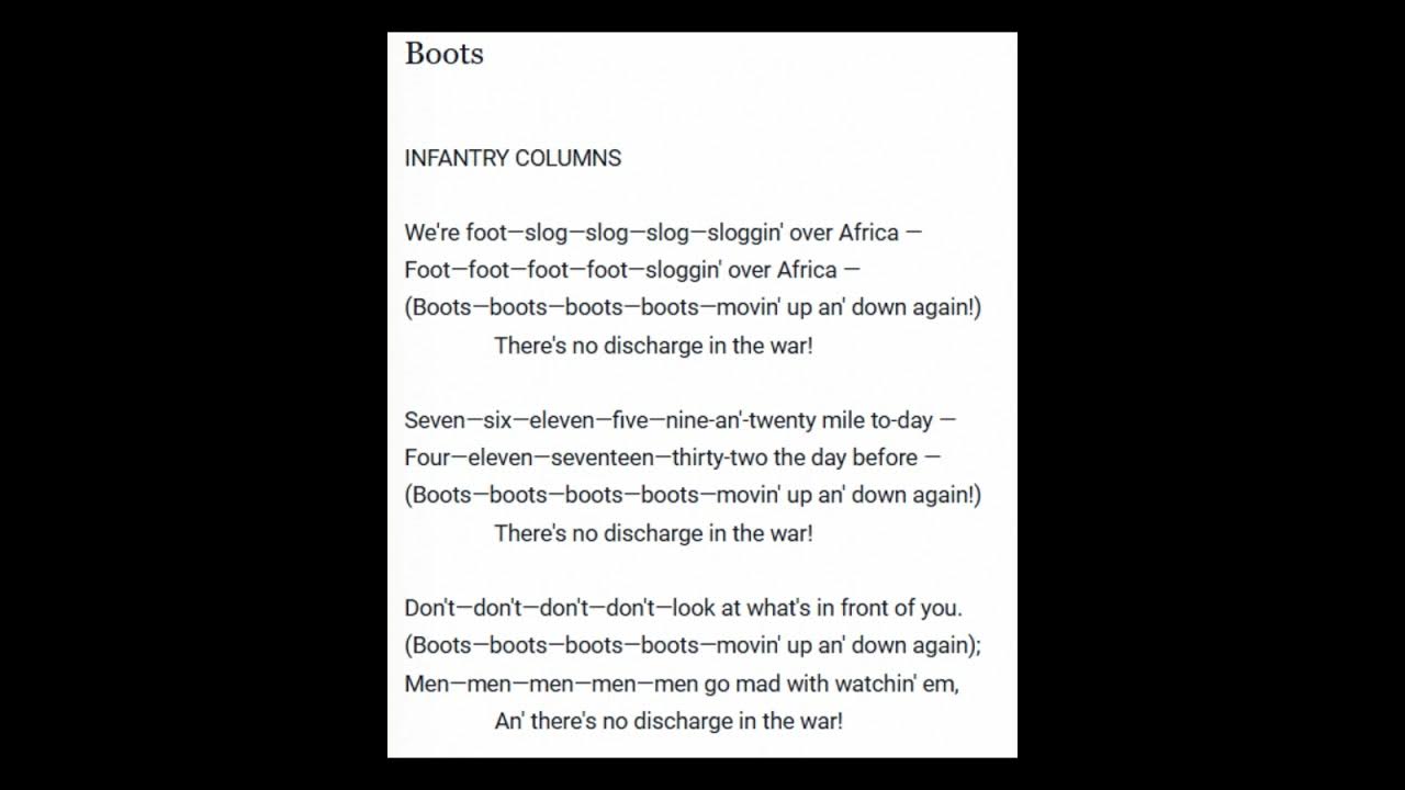 boots-by-rudyard-kipling-recited-by-taylor-holmes-youtube