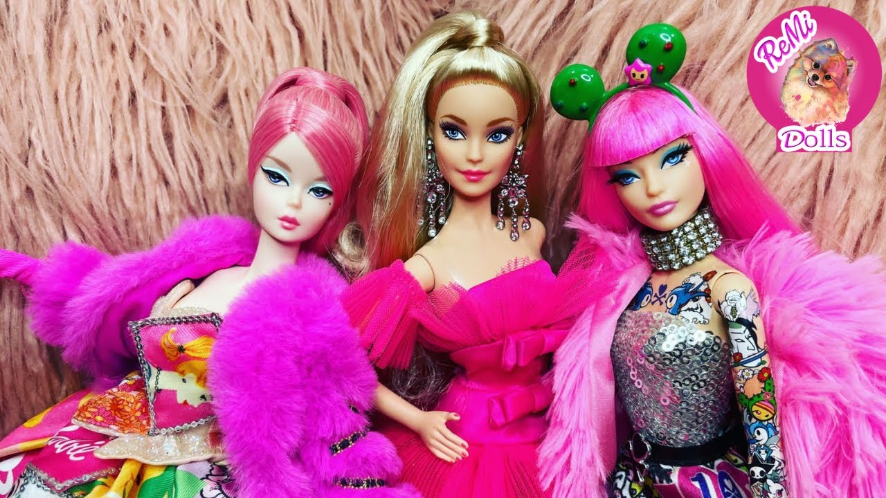 Barbie Pink Collection Review & Unboxing - YouTube